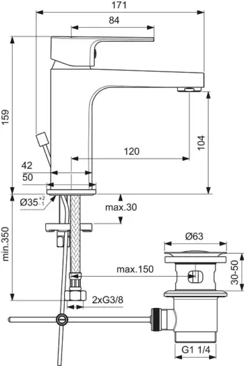 Ideal Standard Cerafine D Basin Mixer ,BC686AA,,Shop online at the best ...