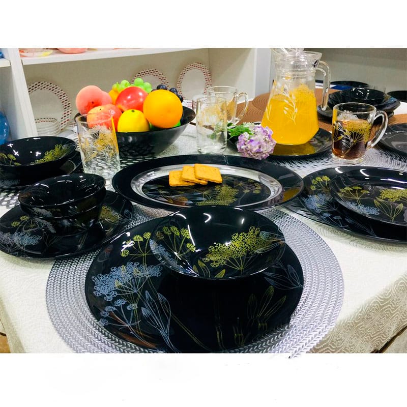 Luminarc Gold Dandelion Dinner Set 46 pieces - 4umart