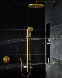 Grohe Rainshower Aqua Body Spray Round Gold ,26801GL0 - 4umart,Shop online at the best prices in ...