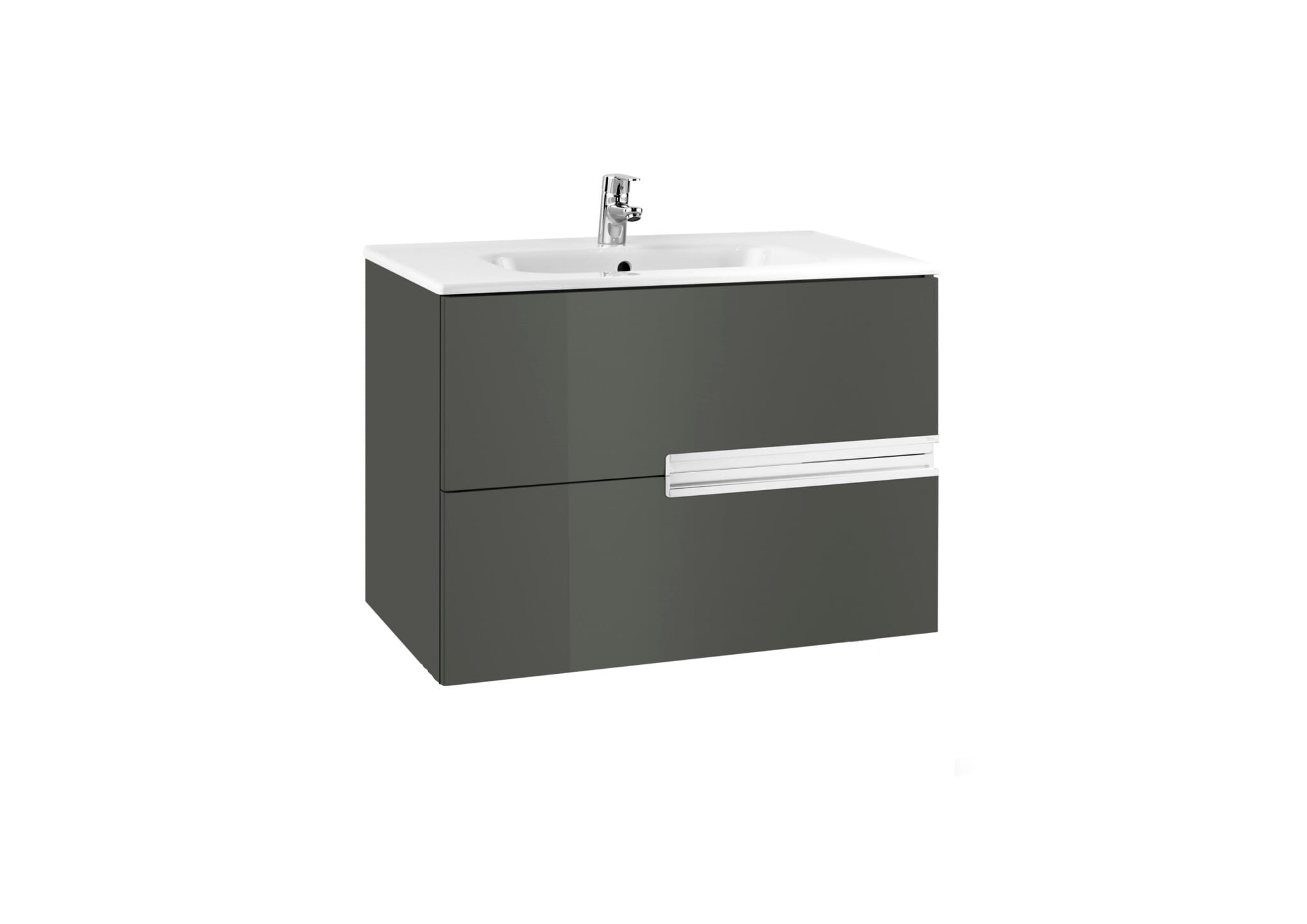 Roca Victoria Base Unit And Basin 60cm Dark Grey ,A857464482 - 4umart ...