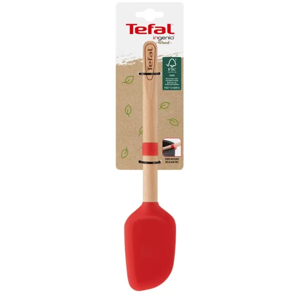 Tefal Ingenio Wooden Blade Spatula ,K2303315 - 4umart ,Best Price