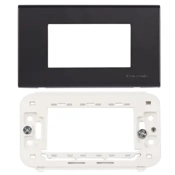 Panasonic 3M plate with mounting frame black Wide - 4umart New